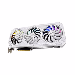 ASUS ROG STRIX NVIDIA GeForce RTX™ 3080 White OC Edition Gaming Graphics Card (PCIe 4.0, 10GB GDDR6X, HDMI 2.1, DisplayPort 1.4a, White color scheme, Axial-tech Fan Design, 2.9-slot, Super Alloy Power