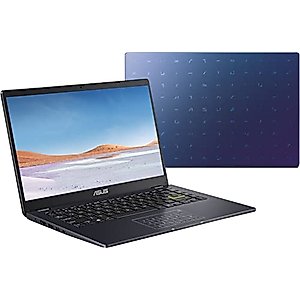 2022 ASUS 14" Thin Light Business Student Laptop Computer, Intel Celeron N4020 Processor, 4GB DDR4 RAM, 320 GB Storage, 12Hours Battery, Webcam, Zoom Meeting, Win11 + 1 Year Office 365, Blue