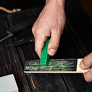 Hutsuls Pocket Knife Strop Kit - Get Razor-Sharp Edges with Pocket Leather Strop for Knife Sharpening, Easy to Use Knife Stropping Kit with Stropping Compound, Stropping Leather Sharpening Strop Block