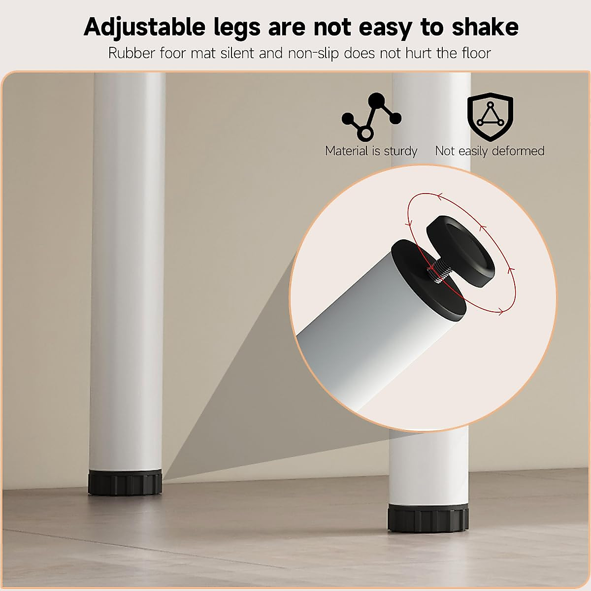 XUEGW Computer Desk Study Table No Assembly Required, Writing Computer Desk Space Saving Foldable Table Suitable for Bedroom, Study, Living Room