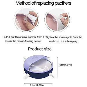 Pethumor Puppy Feeders for Multiple Puppies,4 Teats Feeder for Nursing Milk Feeder Puppy Kitten Nursing Station,180 ml Silicone Baby Pet Bubble Milk Bowl Feeder with Nipples
