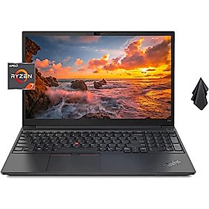 Lenovo ThinkPad E15 Gen 3 Business Laptop, 15.6" FHD IPS Anti-Glare Display, AMD Ryzen 7 5700U, 16GB RAM, 1TB NVMe PCIe SSD, HDMI, Webcam, WiFi 6, Camera Privacy Shutter, Windows 11 Pro