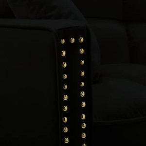 ERYE L-Shaped Tufted Corner Sectional Sofa Convertible Sleeper Couch Bed with Reversible Chaise Lounge,Pillows,Movable Ottoman & Nailhead Decor for Living Room