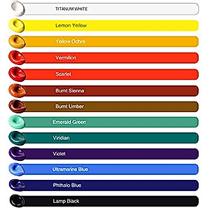 COLORFUL Fabric Paint Set for Clothes with 6 Brushes, 1 Palette, 12 Colors - Permanent Textile Paint Puffy Paint Kit for Shoes, Canvas - Non-Toxic Slick Painting Set for Adults, Beginner & Artists