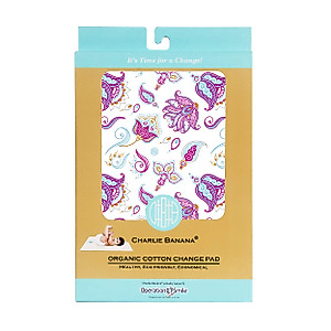 Charlie Banana Baby Premium Cotton Reusable and Washable Ultra-Soft Changing Pad, Cotton Bliss