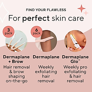 Finishing Touch Flawless DermaPlane Travel Pack Facial Exfoliator & Hair Remover