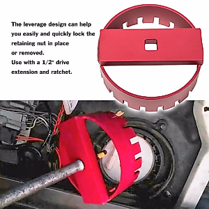PIILOO 69800 Fuel Pump Socket Fuel Tank Lock Ring Removal Tool Compatible with Volvo S60 2001-2009, S80 1999-2006, V70 2001-2007, XC70 2003-2007 and XC90 2003-2014