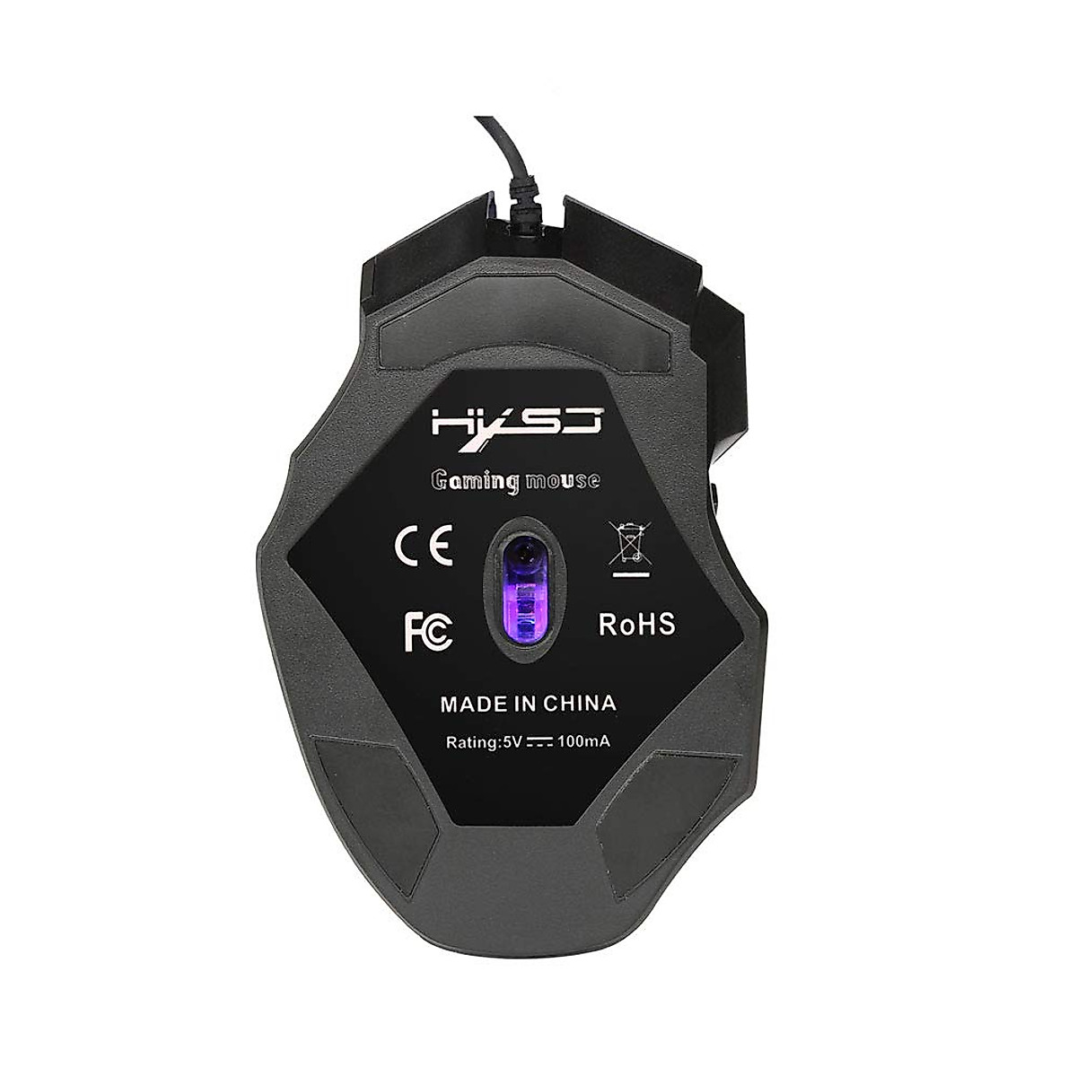 Minelody Game Mouse, Proteus Spectrum Tunable Gaming Mouse USB 2.0 7-Button Wired Esports Gaming Mouse Black