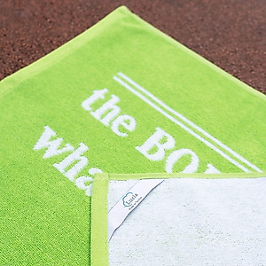 Luzia Workout Towels with Motivational Quotes for Sweat (Pack of 2) - mot-to Lightweight and Super Absorbent for Exercise, Workout, Fitness, Pickleball, Gym, Yoga, Running and Travel (Green)