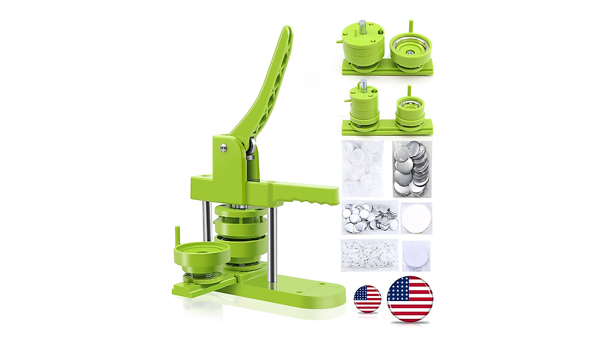 Happizza Button Maker Machine - Create Custom Buttons Easily