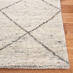 SAFAVIEH Himalaya Collection Area Rug - 10' x 14', Ivory, Handmade Wool, Ideal for High Traffic Areas in Living Room, Bedroom (HIM423A)