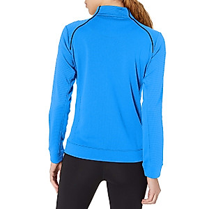 Cutter & Buck womens Cb Drytec Edge Full Zip Warm Up or Track Jacket, Digital/Black, Large US