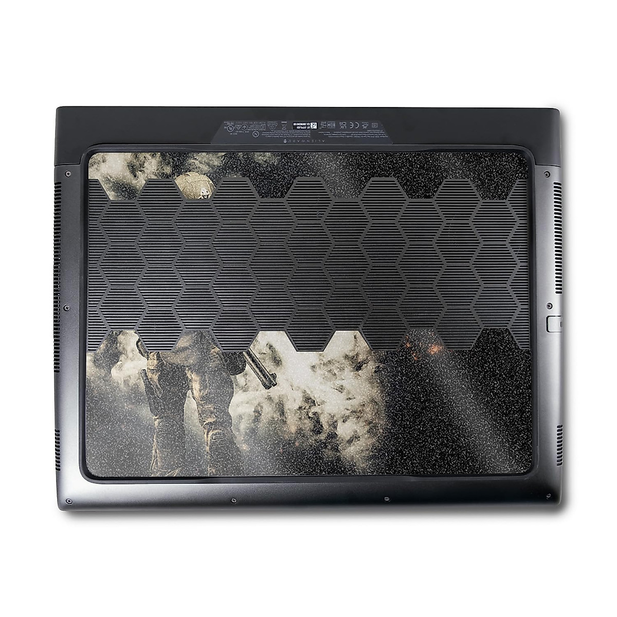 MightySkins Glossy Glitter Skin Compatible with Alienware M18 R1 (2023) Full Wrap Kit - Fighting On | Protective, Durable High-Gloss Glitter Finish | Easy to Apply & Change Styles | Made in The USA
