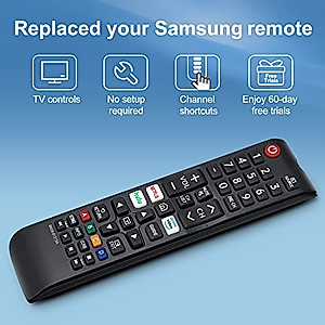 【Pack of 2】 New Universal Remote for All Samsung TV Remote, Replacement Compatible for All Samsung Smart TV, LED, LCD, HDTV, 3D, Series TV