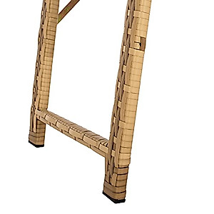 SAFAVIEH Outdoor Collection Carew Natural/White Cushion 3-Piece Chaise Lounge Chair Set with Table (PAT7720D)