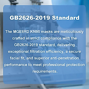 VERNASSA KN95 Face Mask 50 PCS, Breathable Comfortable Masks, Against PM2.5 Disposable Masks