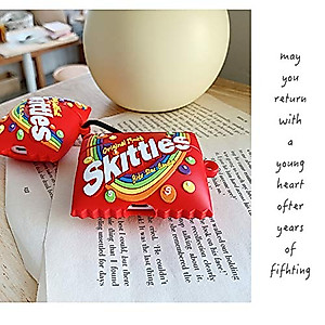 Shineyii for Airpod 2/1 Case Soft Silicone Cute Cartoon Kawaii Funny Cover Chic Fashion Protective Skin Accessories Keychain Girls Teens Cases for Air Pods Compatible with Airpods 2&1, Color Candy