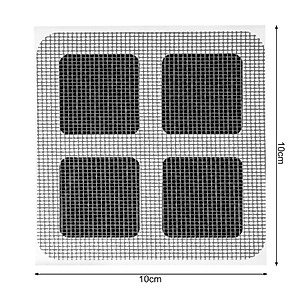 bephible Residue-Free Drain Guard Easy Removal Sticker Disposable Hair Stickers Prevent Sewer Blockage with Adhesive Fine Grid Filter for Sinks Bathtubs Pack 100pcs