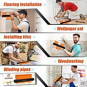 Contour Gauge Profile Tool 10inch, Gifts for Men Dad Husband Grandpa, Flooring Tools for Woodworking, Construction, Carpentry, Anniversary Birthday ideas for Him, Shape Duplicator Cool Gadgets