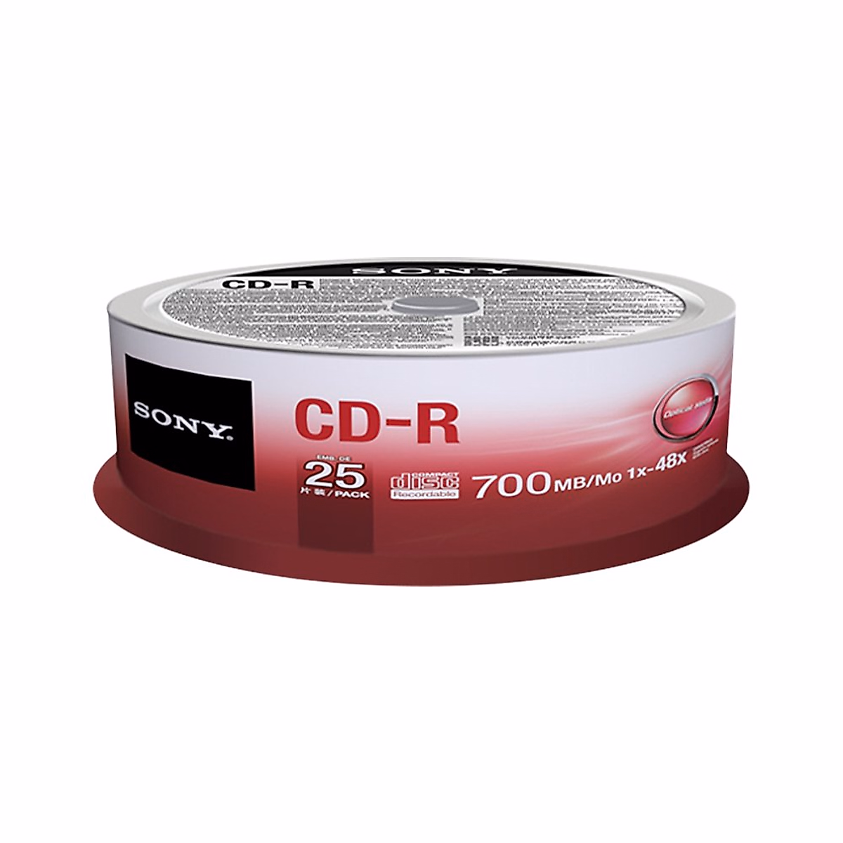 Sony 25CDQ80SP CD-R 700MB/80min Spindle (Pack of 25)