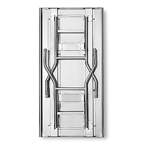 GRIDMANN Stainless Steel Folding Table 48 x 24 Inch, NSF Kitchen Prep & Work Table