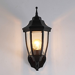 Haolaike 2-Pack Waterproof Aluminum Outdoor Light Fixture Wall Mount Exterior Porch Lights Outdoor Wall Lamp,Anti-Rust Porch Lights for Outside Garage Patio Exterior Lights for House