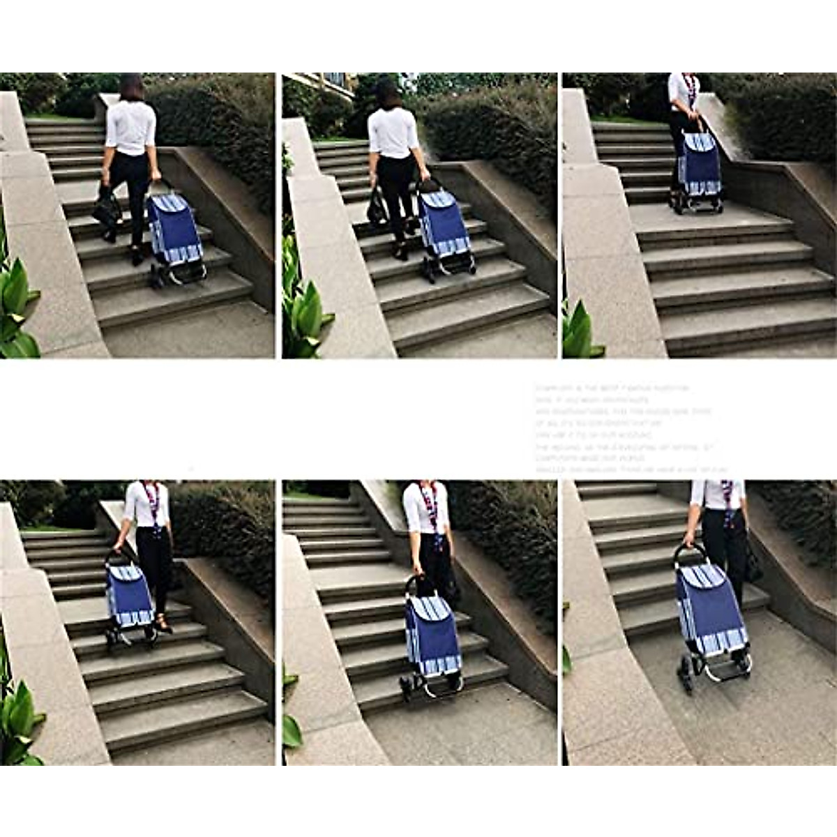 Shopping Trolley on Wheels Multi Function Shopping Cart Travel Aluminum Alloy Cart Collapsible Portable Three Rounds Lever Car Small Trailer Trolley Storage Hand Trucks,Red Wine ,Shopping Tr