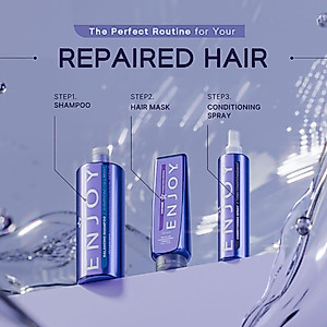 Enjoy Hair Care Balancing Shampoo, Sulfate Free Shampoo, Shampoo For Color Treated Hair, Shampoo for Men and Women, Curly Hair Shampoo - 10.1 Fl Oz