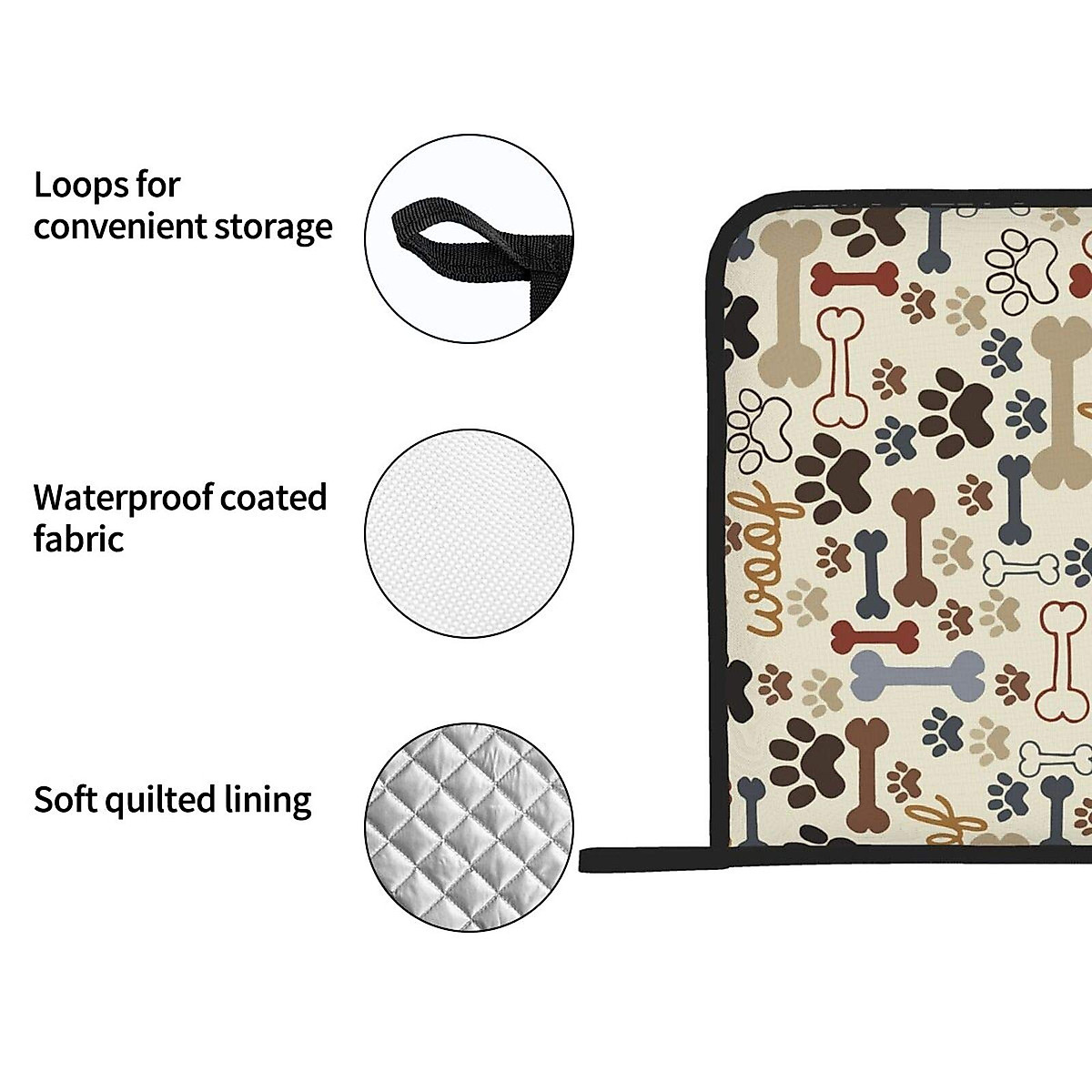 Dog Paw Pot Holders for Kitchen Heat Resistant Potholders for Cooking Baking Grilling Microwave