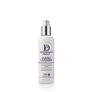 Design Essentials Natural Agave & Blow Dry & Silk Press Collection Thermal Protectant Creme Lavender 4 Ounce
