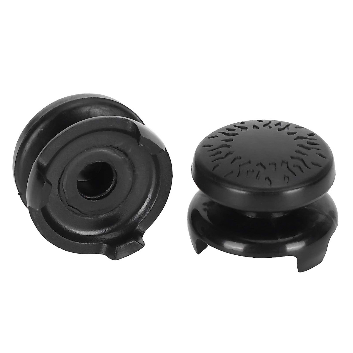 2Pcs Joystick Grip for PS5 Controller,Thumbstick Soft Silicone Cover Grip Stick Joystick Controller Gamepad Key,Thumb Grip Cover,Replacement Thumb Grips(Black)