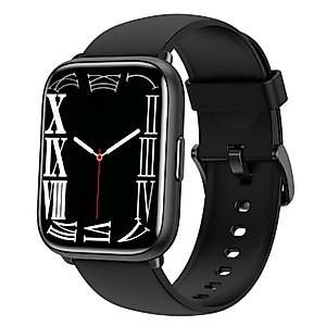 Smart Watch for Men and Women, Waterproof Smartwatch for Android iOS Fitness Tracker with 1.8/'' IPS Touch Color Screen Heart Rate Monitor Pedometer Sleep Monitor Remote Camera Music Control