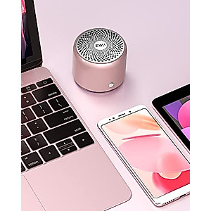 EWA A106 Portable Mini Bluetooth Speaker, Enhanced Bass and High Definition Sound, Portable Design, for iPhone, iPad,Nexus,Laptops and More (Rosegold)