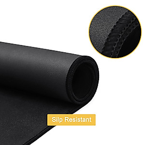 plusvivo Mahjong Mat Anti Slip and Noise Reduction Table Cover for Mahjon Paigow Poker Dominos 32.6" x 32.6"(83cm x 83cm) Black