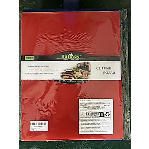 Fotouzy Plastic Cutting Boards for kitchen, Flexible Cutting Mats for Cooking, 100% Non-Slip Cutting Board for Meat and Vegatables, BPA-Free and Dishwasher Safe