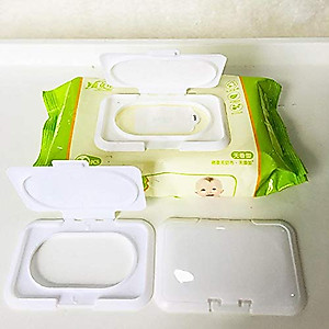30Pcs Disposable Baby Wipes Lid Wipes Cover Single Sheet Dispenser Portable Child Wet Tissues Box Lid, 3.94 x 2.64 Inches