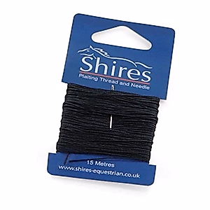 Shires Plaiting Thread - Card: Black, Black, One Size