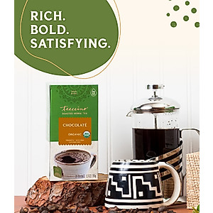 Teeccino Chocolaté Herbal Tea - Rich & Roasted Herbal Tea That’s Caffeine Free & Prebiotic for Natural Energy, 25 Tea Bags
