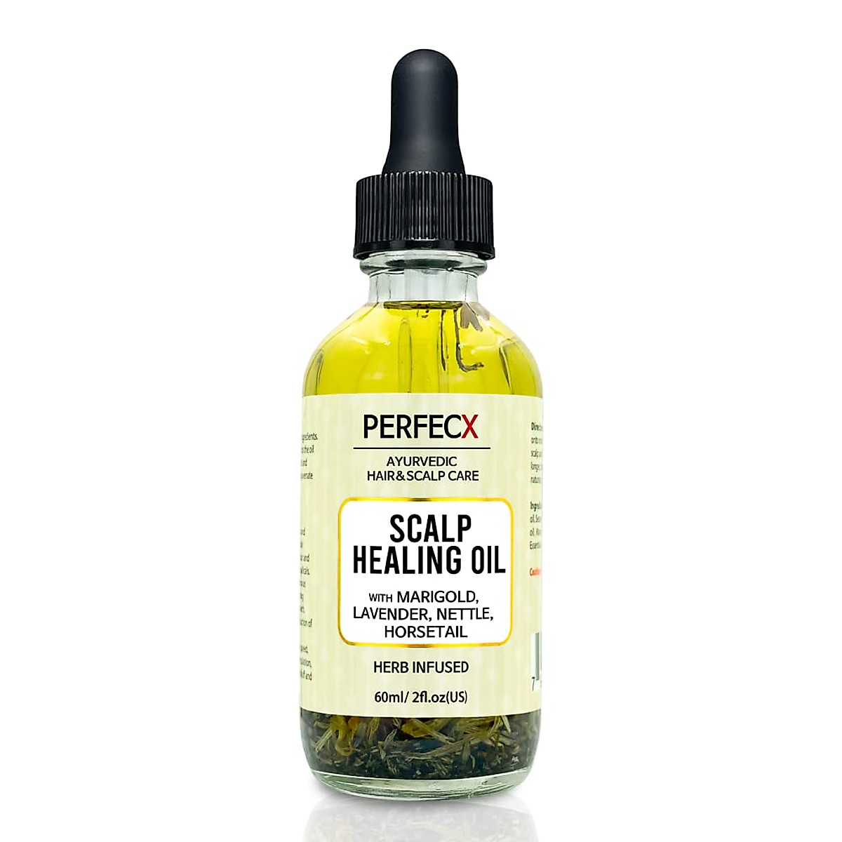 PERFECX Scalp Healing Oil [Herbal Infused, Ayurvedic] Marigold, Lavender, Nettle, Horsetail