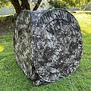 THUNDERBAY 60" x 60" Pop-Up Ground Blind for Deer Turkey Duck Hunting, Bow Hunting, Digital Camo