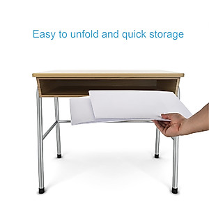 6 Pack Privacy Shields for Student Desks, Privacy folders for Student Testing Desk dividers- Includes Extra Labels