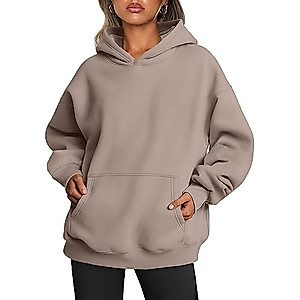 Trendy Queen Fall Clothes for Women 2023 Womens Fashion Hoodies Oversized Sweatshirts Cute Long Sleeve Outfits Sweaters Fleece Jackets Loose Outfits Casual Pullover Winter Y2k