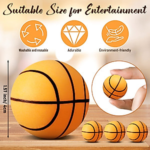 Leitee 36 Pcs Table Tennis Balls 40 mm Sport Theme Indoor Outdoor Games for Party Decoration Crafts (Basketball)