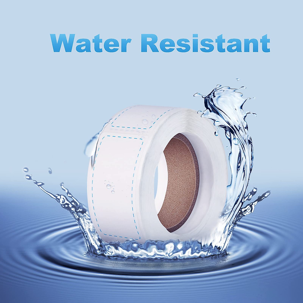 300pcs Removable Freezer Labels, Yoget 1 x 2 Inch Food Storage Stickers, Refrigerator Freezer Paper Label Easy Clean Leaves No Residue, Blue Food Labels Roll