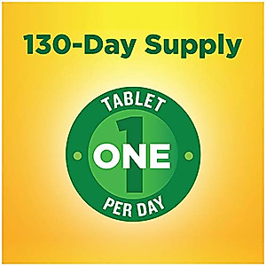 Nature Made Multivitamin Tablets with Vitamin D3 and Iron, 130 Count for Daily Nutritional Support