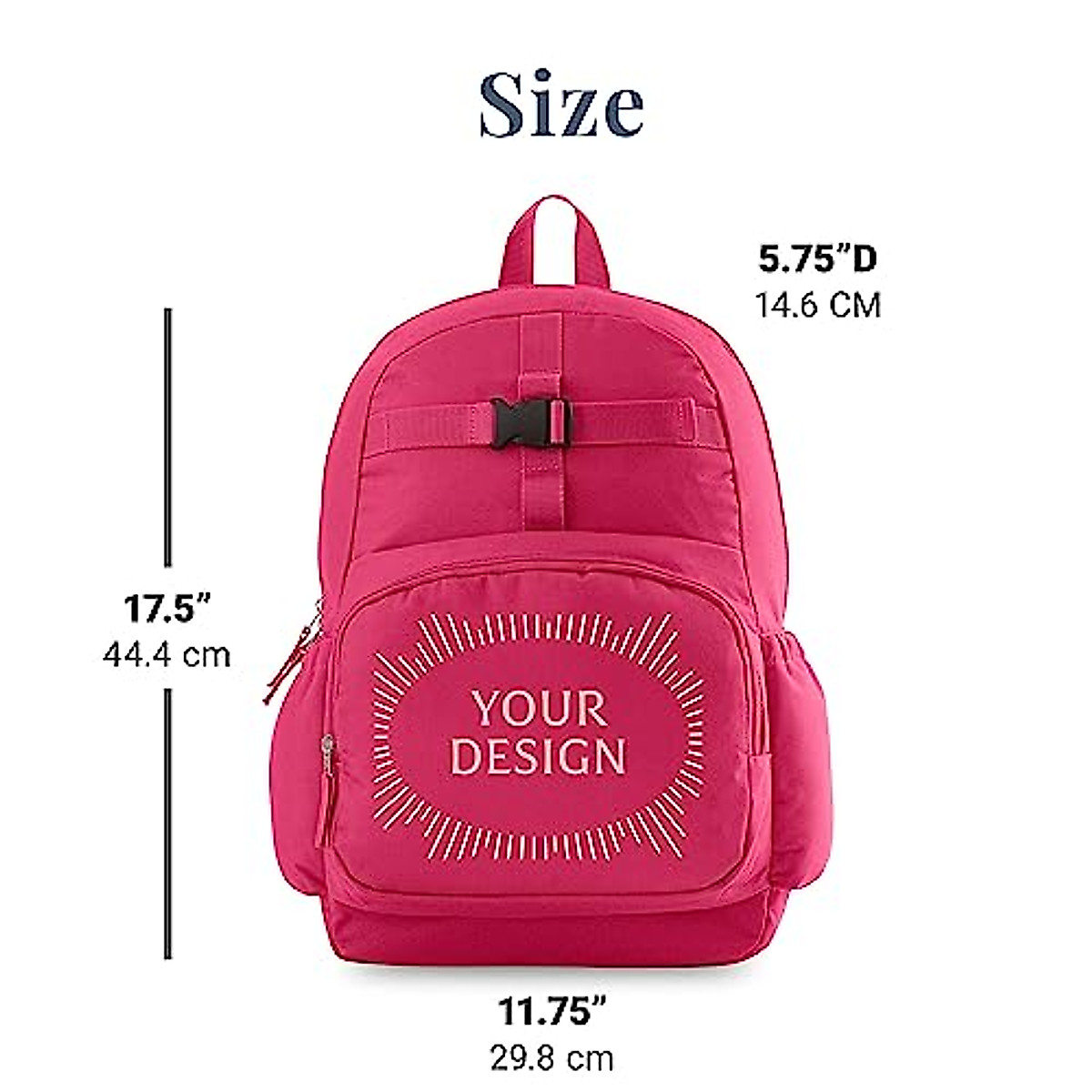 Let's Make Memories Personalized Kids Backpack with Lunch Box (Optional) - Pink, Flowers