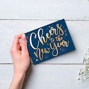 Sweetzer & Orange New Year Cards with Envelopes. 24 Set Box of Holiday Cards. Thick Note Cards and Envelopes, 300gsm Greeting Cards With Envelopes (120gsm). Happy Holidays and Thank You Cards