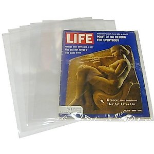 BCW Clear Resealable Life Magazine Bags 11-1/8" x 14-1/4" with 1-1/4" Flap (25-Count)