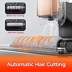 uwant X100 Cordless All in One Wet Dry Vacuum Cleaner and Mop, Double Roller Brush, Self-Cleaning, 44 Mins Long Run Time for Hard Floors ，Smart to Clean Tough Dirt and Pet Hair