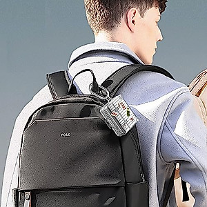 Airpods Pro 2nd/1st Generation Case Cover (2022/2019) with Keychain,V-MORO Cute Suitcase Earphone Protective Case for Apple Airpods Pro 2 Men Women-Silver